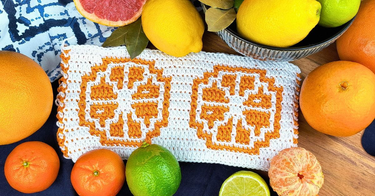 Section 6 Zesty Citrus Slice - FREE Overlay Mosaic Crochet Chart ...